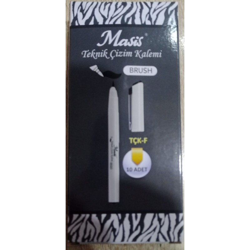 Masis Teknik Çizim Kalemi Fırça Uç Siyah B - Teknik Çizim Kalemleri ...