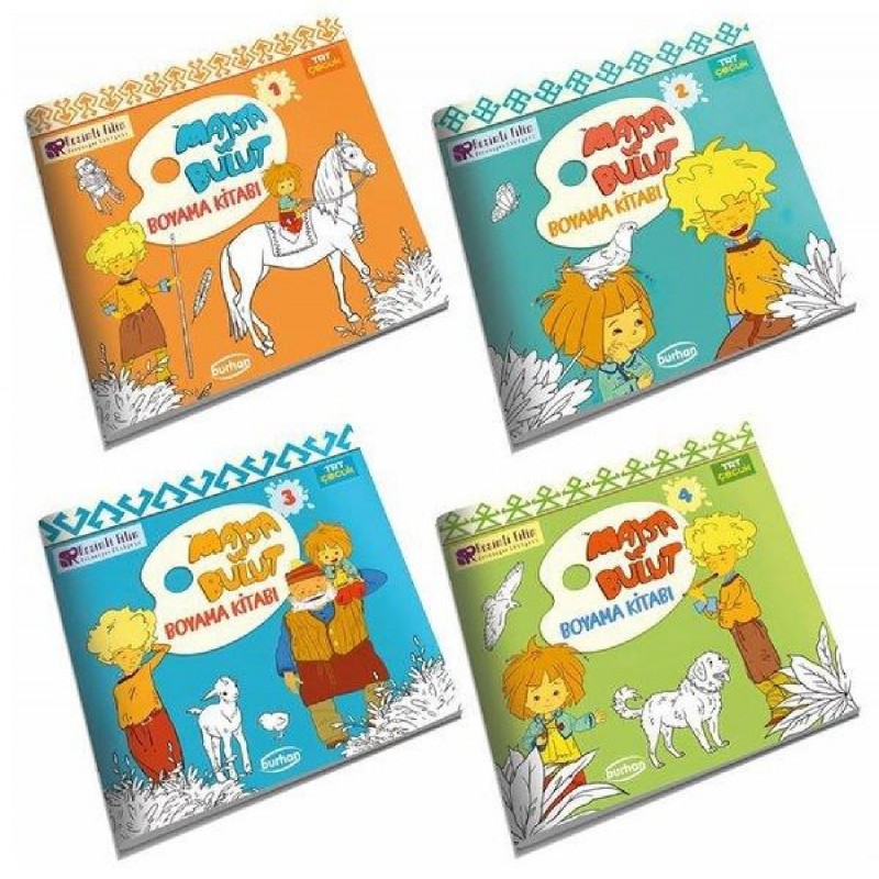 Maysa ve Bulut Boyama Kitabı 2 | TRT Çocuk Eğitici Boyama Serisi ...