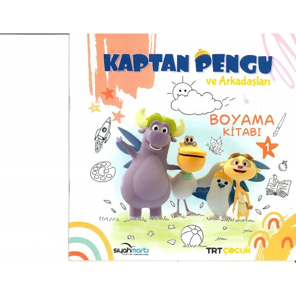 Kaptan Pengu ve Arkadaşları Boyama Kitabı 1 - Boyama ve Etkinlik ...