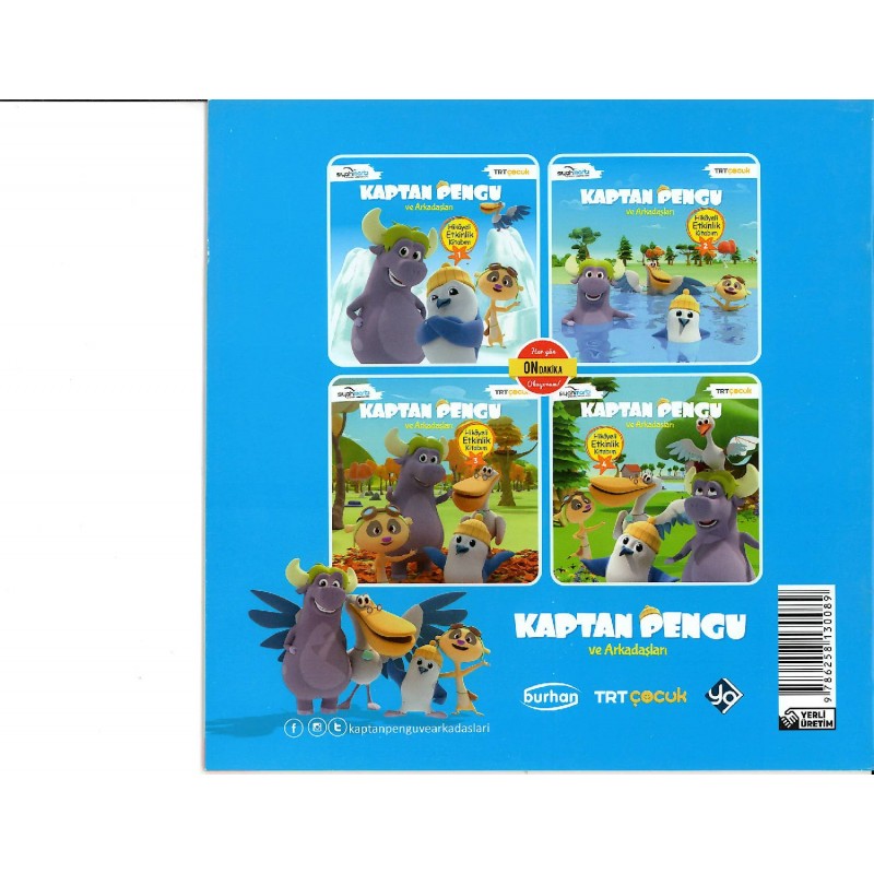 Kaptan Pengu Ve Arkadaşları Hikayeli Etkinlik Kitabım 3 - Boyama ve ...
