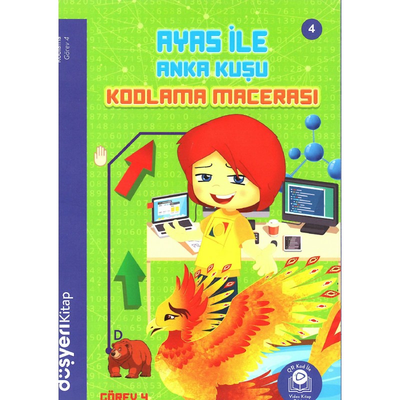 Ayas İle Anka Kuşu Kodlama Macerası - Boyama ve Etkinlik Kitapları - Akbir Kırtasiye